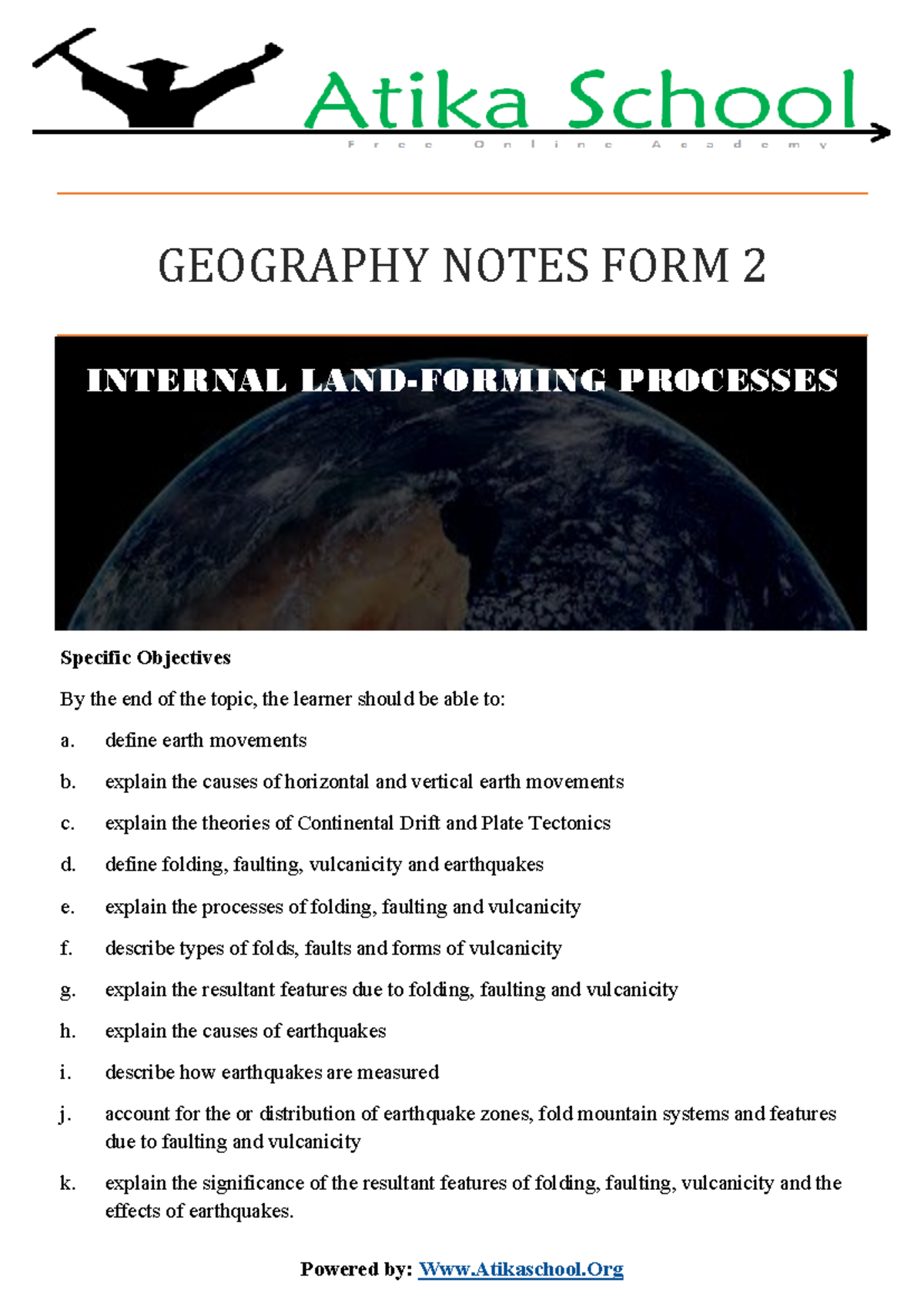 spatial organization - Powered by: Www.Atikaschool INTERNAL LAND ...