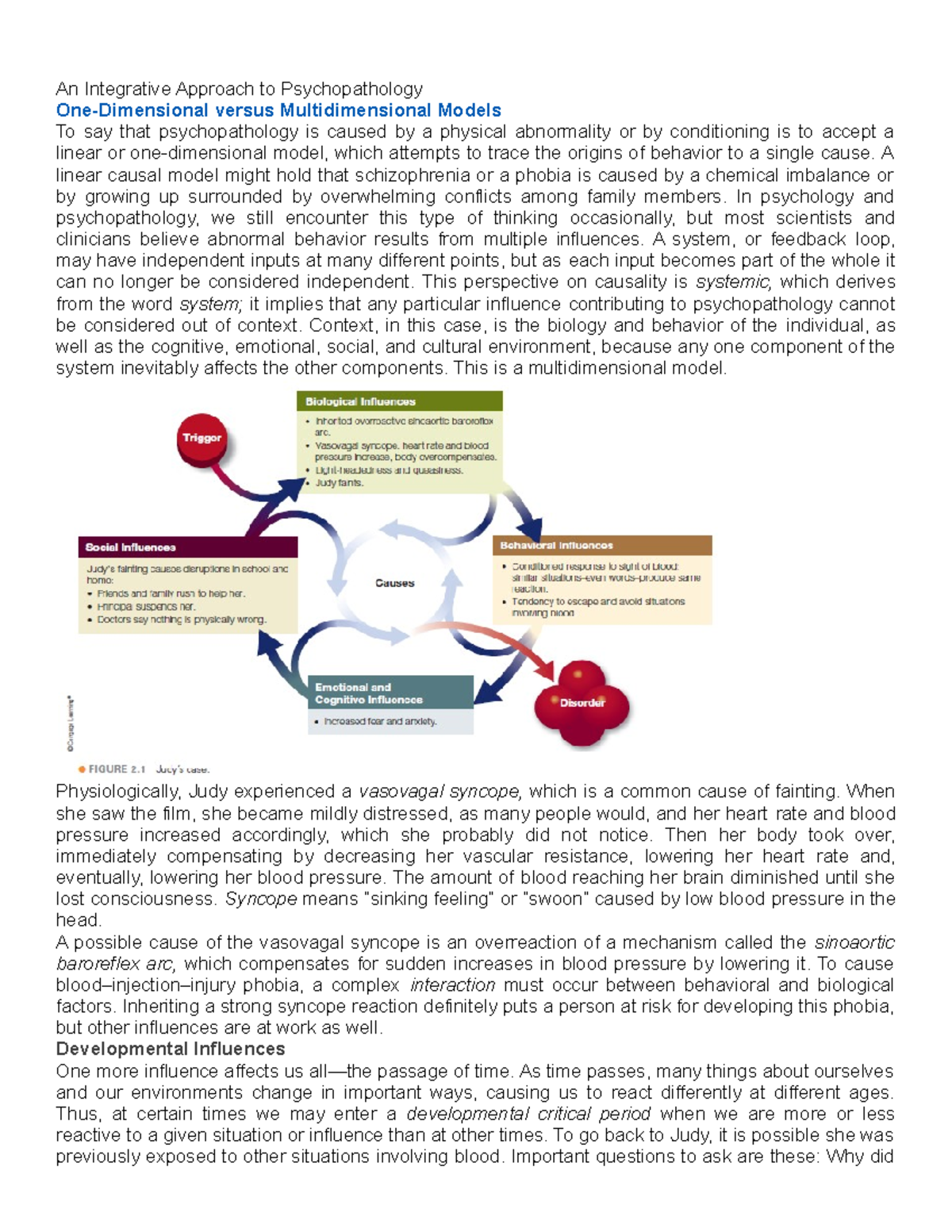 2Integrative Approach to Psychopathology(2) - An Integrative Approach ...