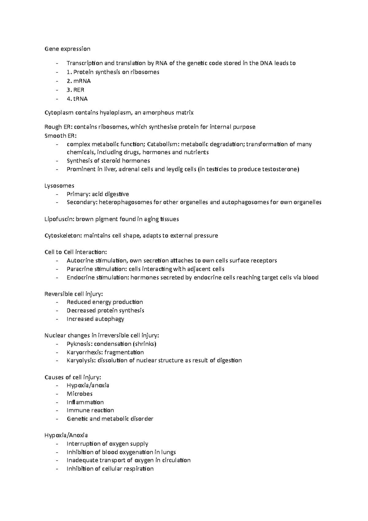 1-Cell-Pathology - Geoff currie - Gene expression Transcription and ...