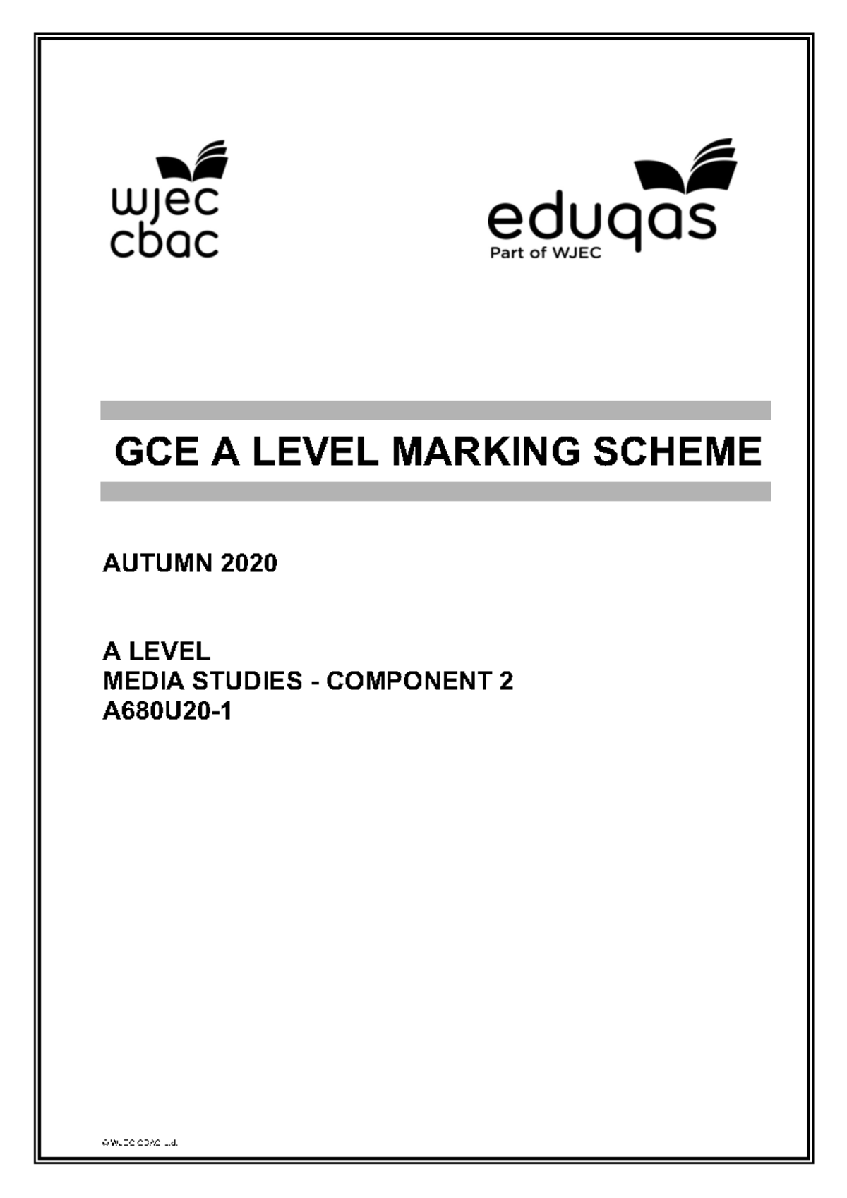 A20 A680U20 1 ms - Media Studies - GCE A LEVEL MARKING SCHEME AUTUMN ...