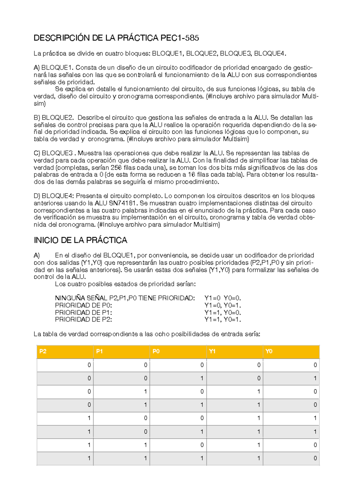 Pec1 - Calificación 10 - DESCRIPCIÓN DE LA PRÁCTICA PEC1- La práctica se divide en cuatro ...