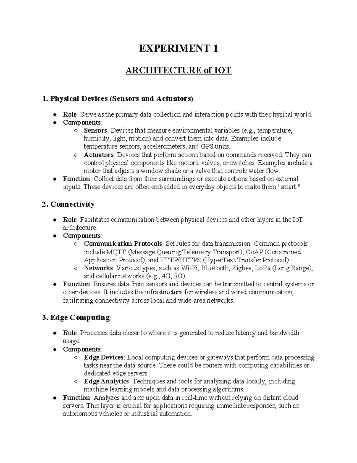 IOE exp1 - These are some experiments from IOE subject - EXPERIMENT 1 ...