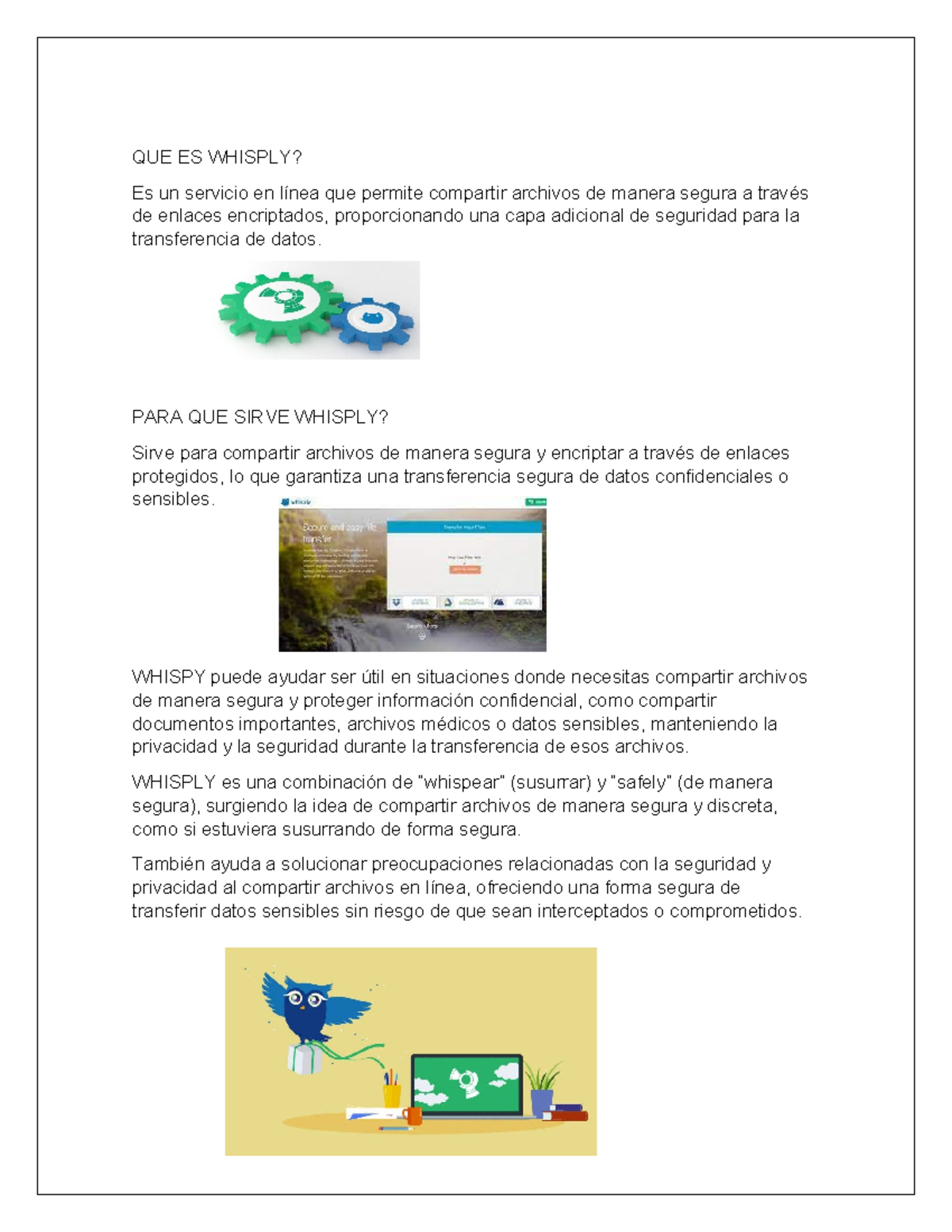 Universidad Autonoa DE Nuevo LEO1 - QUE ES WHISPLY? Es un servicio en ...