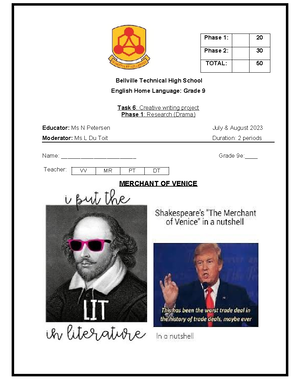 Visual Literacy Cartoons - ####### SCE – Marking Guidelines QUESTION 4 ...