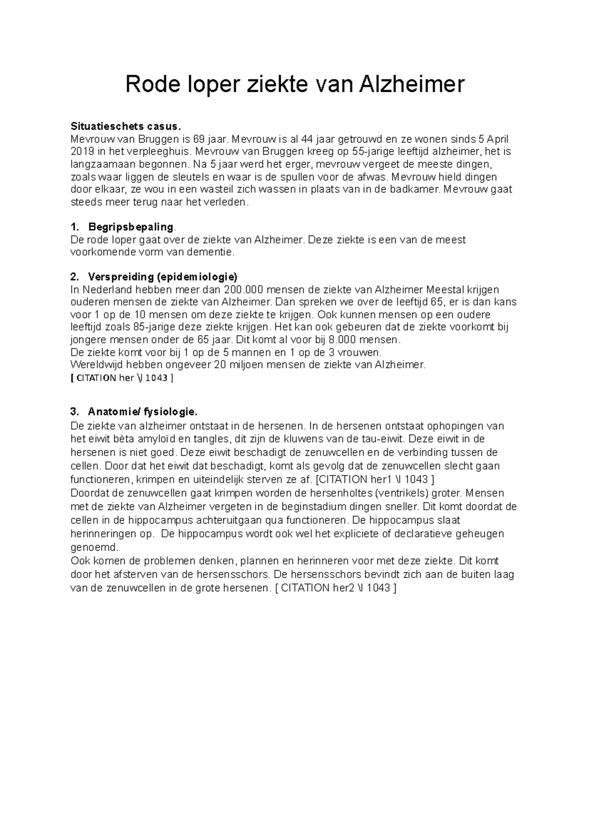 Rode loper ziekte van Alzheimer - Rode loper ziekte van Alzheimer ...