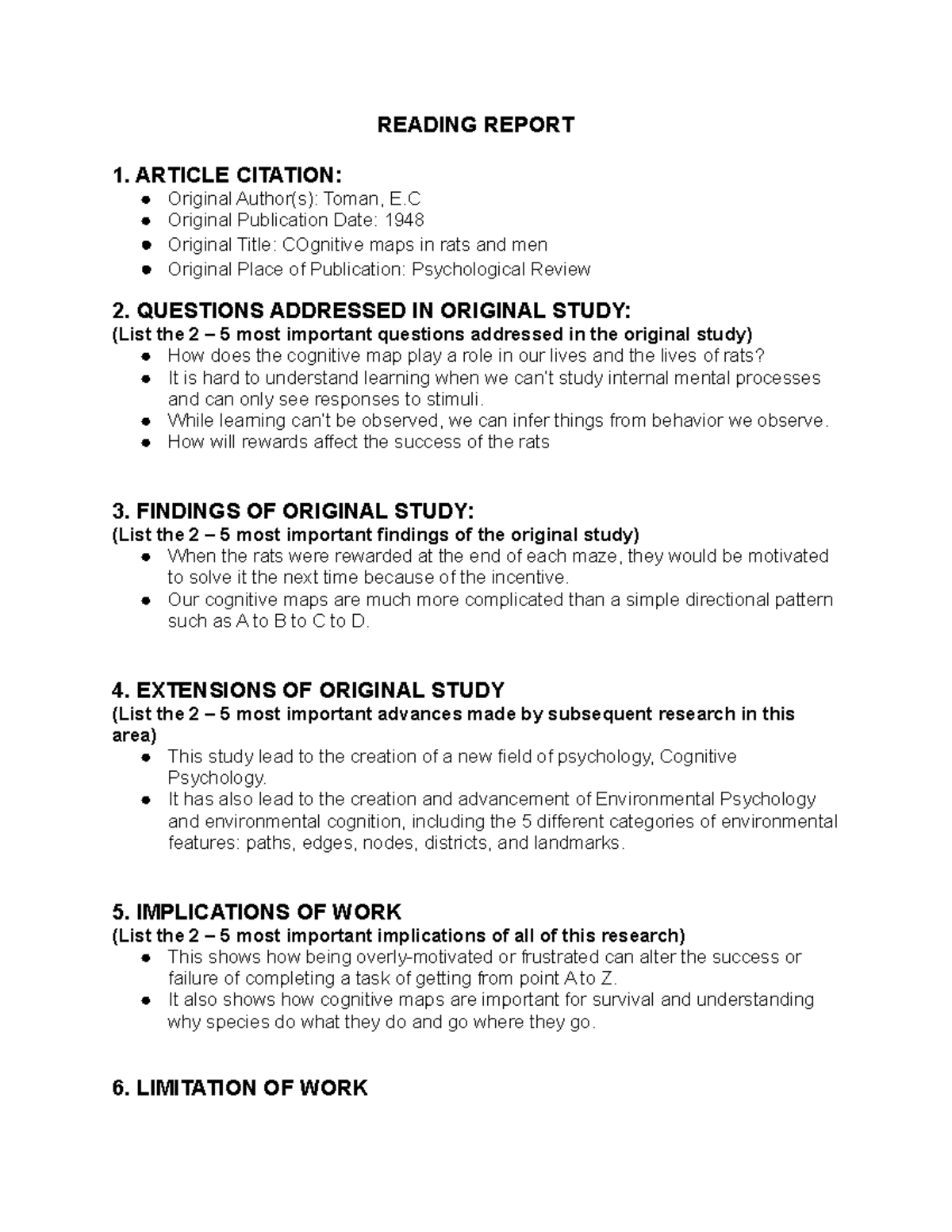 Hock 15 - Perlmutter Hock reading - READING REPORT 1. ARTICLE CITATION ...