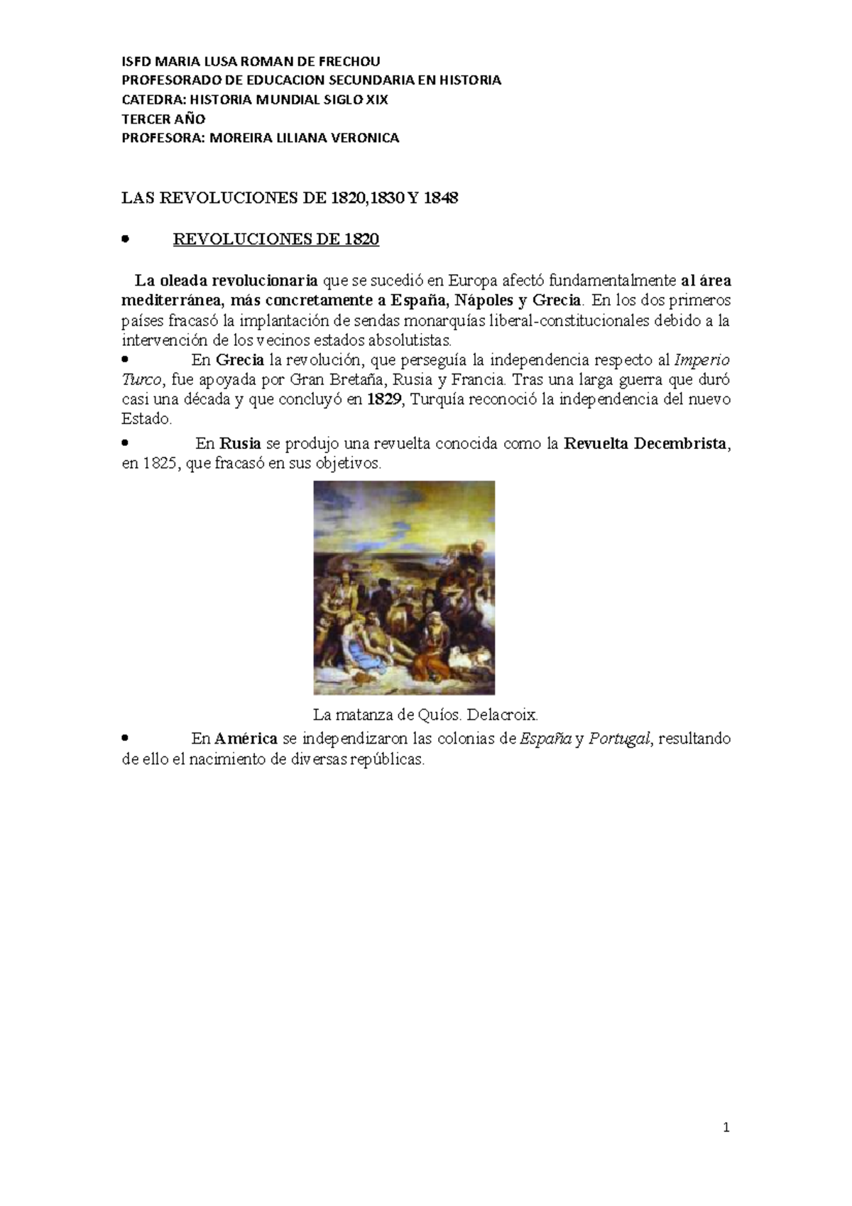 LAS Revoluciones Liberales - PROFESORADO DE EDUCACION SECUNDARIA EN ...