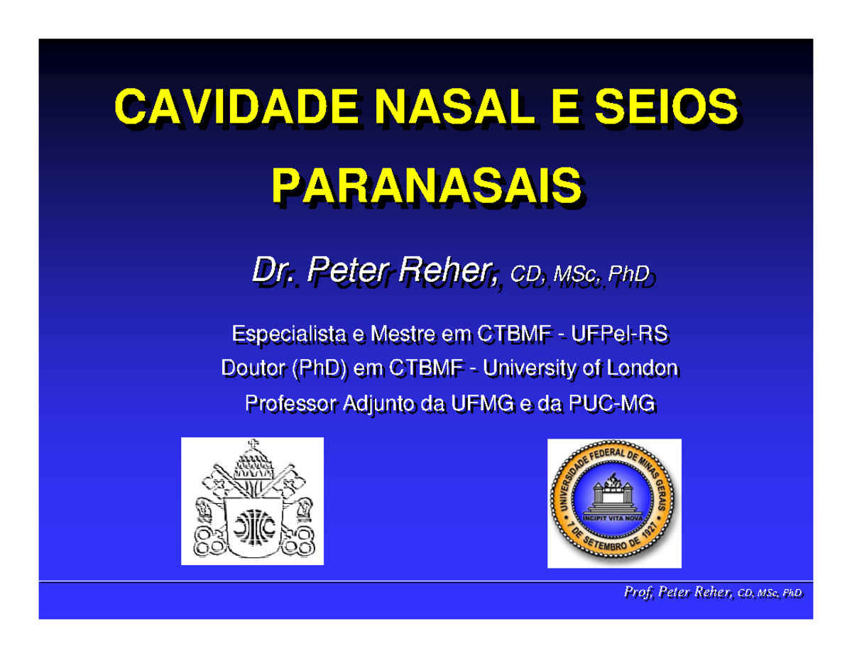 Httpdepto.icb.ufmg - Farmacologia - Prof, Peter Reher, Prof, Peter ...