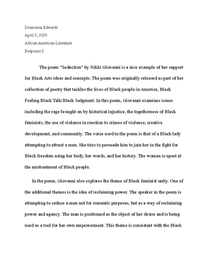 African American Literature Since 1940 Notes 2 - AFRICAN AMERICAN ...