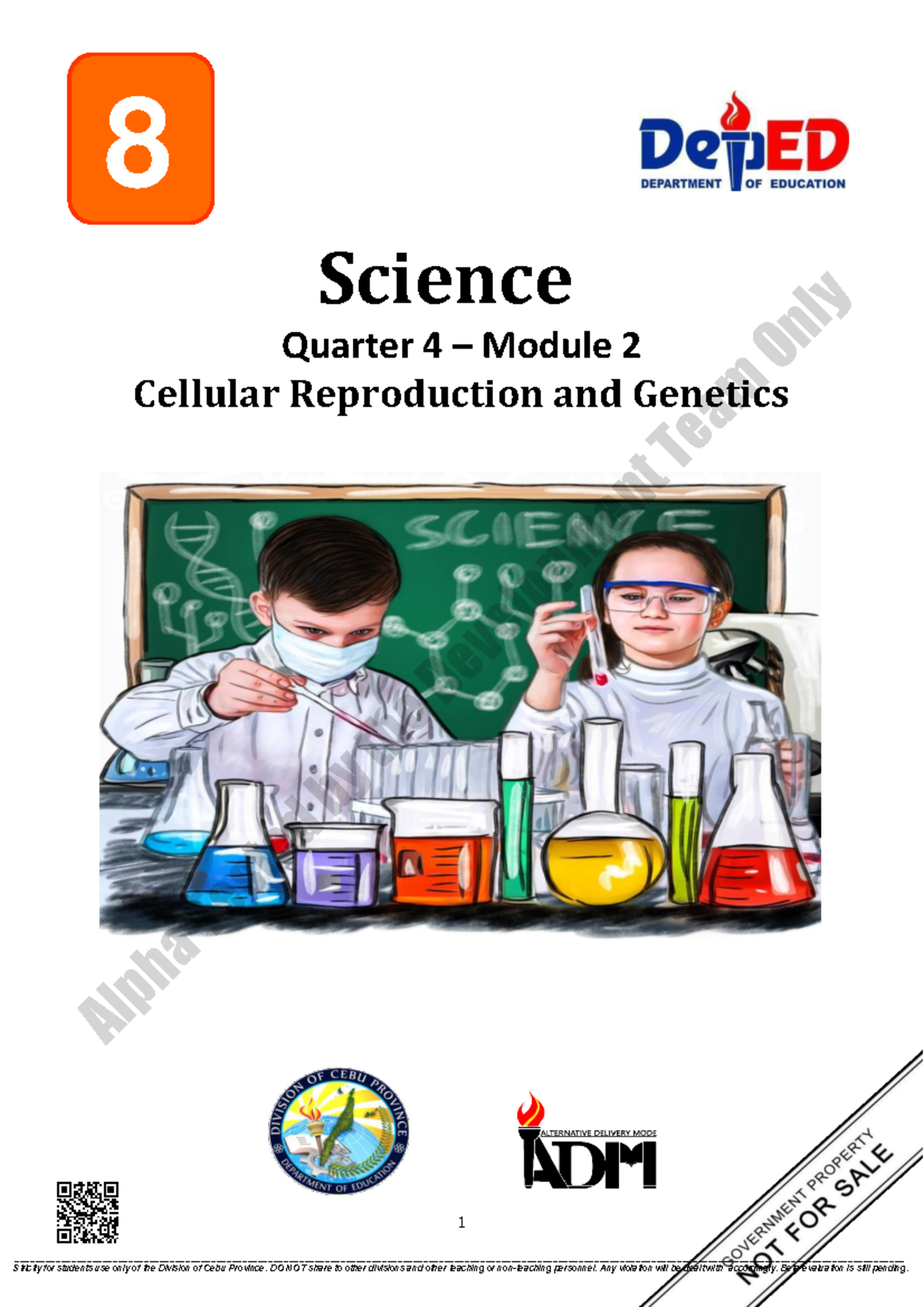 G8 Sci-SLM-Q4-Wk2-Corrfor-QA - 1 Science Quarter 4 – Module 2 Cellular ...