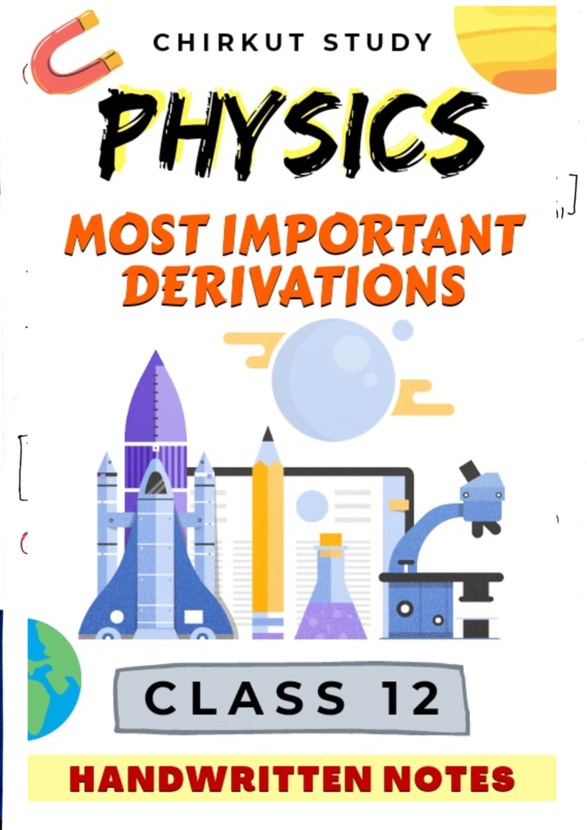 487720571 Most Important Derivations of Physics Class 12th Hand Written ...