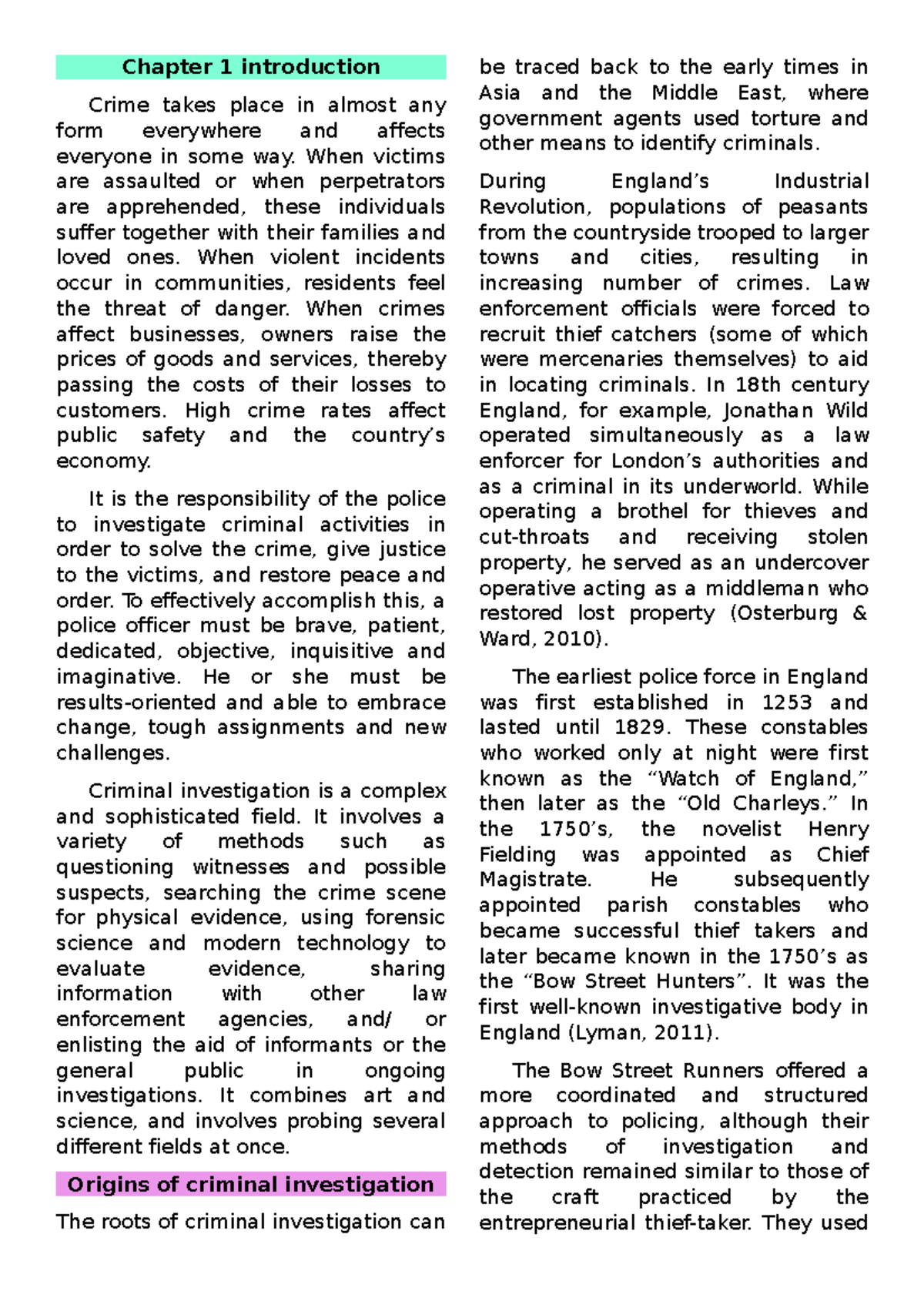 Fundamentals-of - FUNDAMENTALS OF CRIMINAL INVESTIGATION AND ...