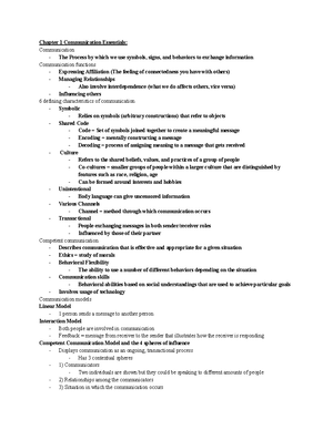 HCOM 100 Final Exam Study Guide - Ch. 8: Developing & Maintaining ...