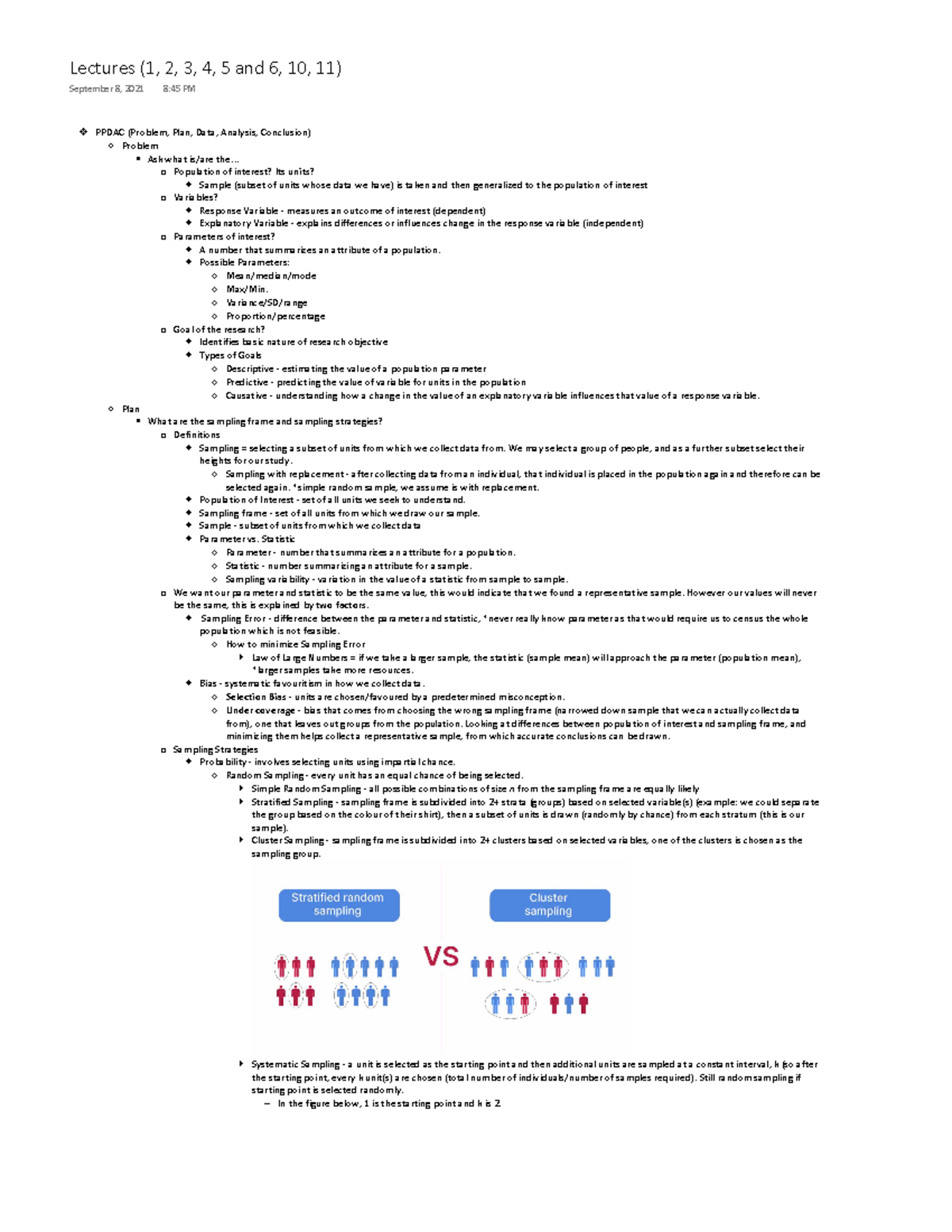 NOtes - PPDAC (Problem, Plan, Data, Analysis, Conclusion) Problem Ask ...