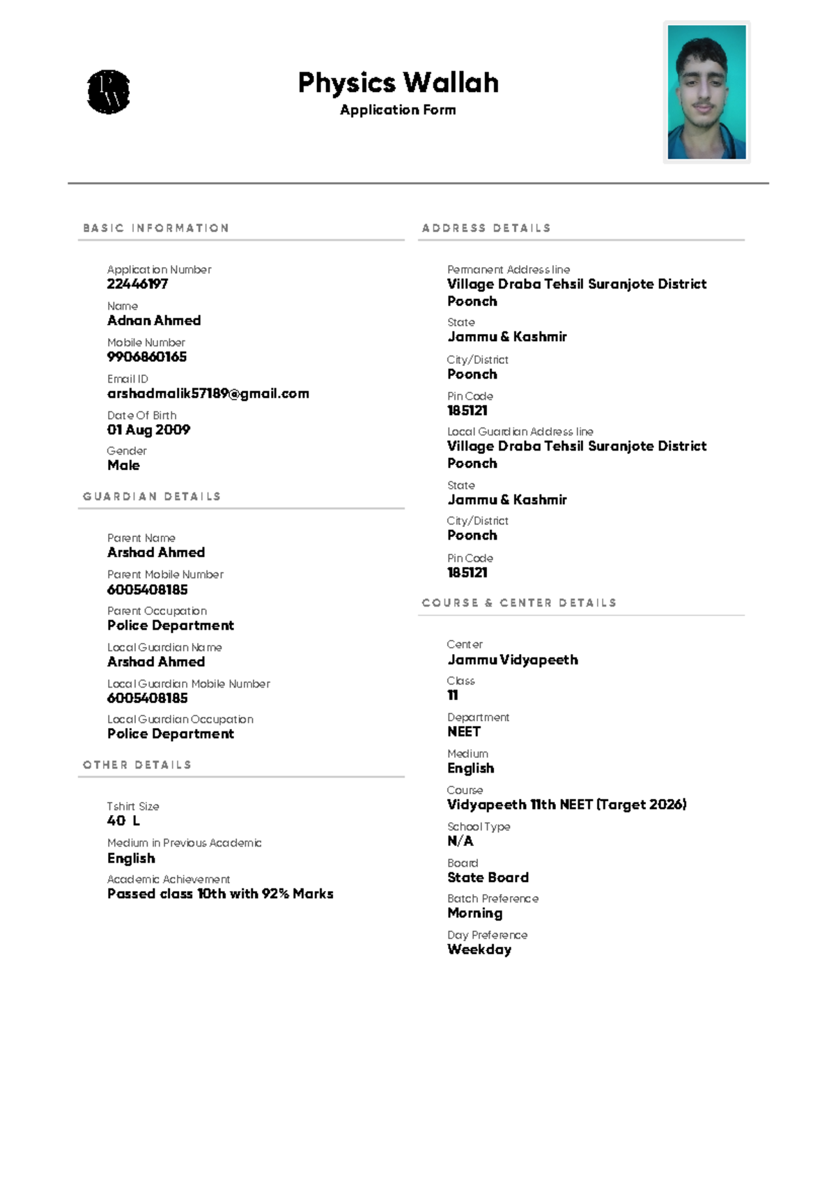 Registration Form20 08 2024 12 23 08 + - B A S I C I N F O R M A T I O ...
