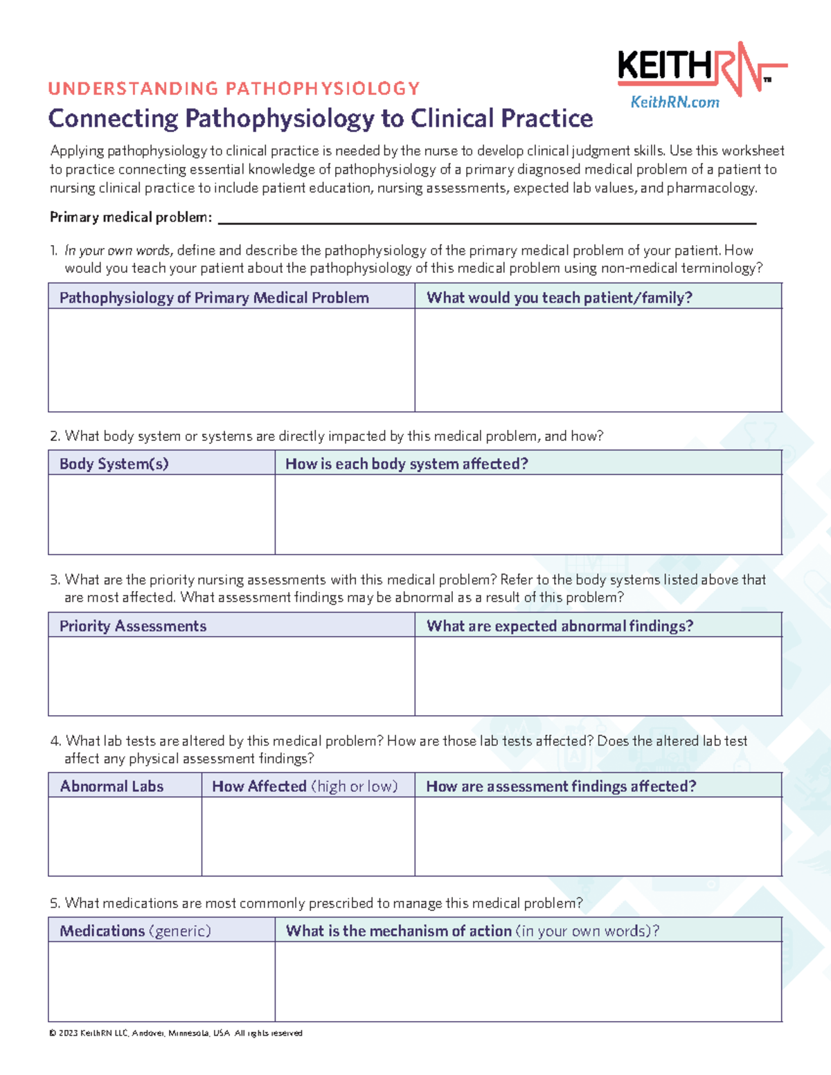 Connecting Pathophysiologyto Clinical Practice-1 - KeithRN ...