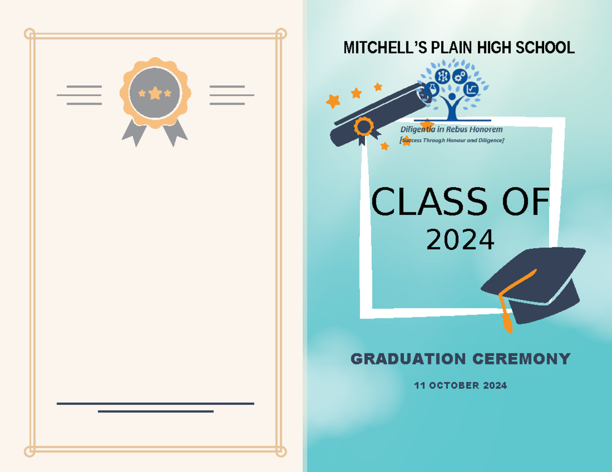 Graduation Ceremony Matric 2024 - MITCHELL’S PLAIN HIGH SCHOOL CLASS OF ...