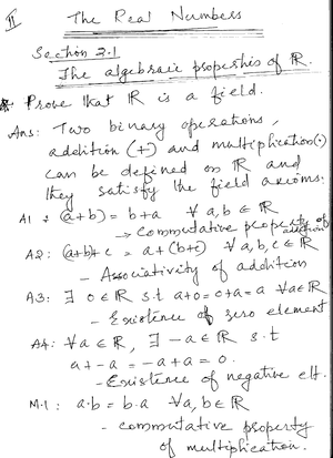 Quadratic equations - Complementary statistics lecture notes - BSC ...