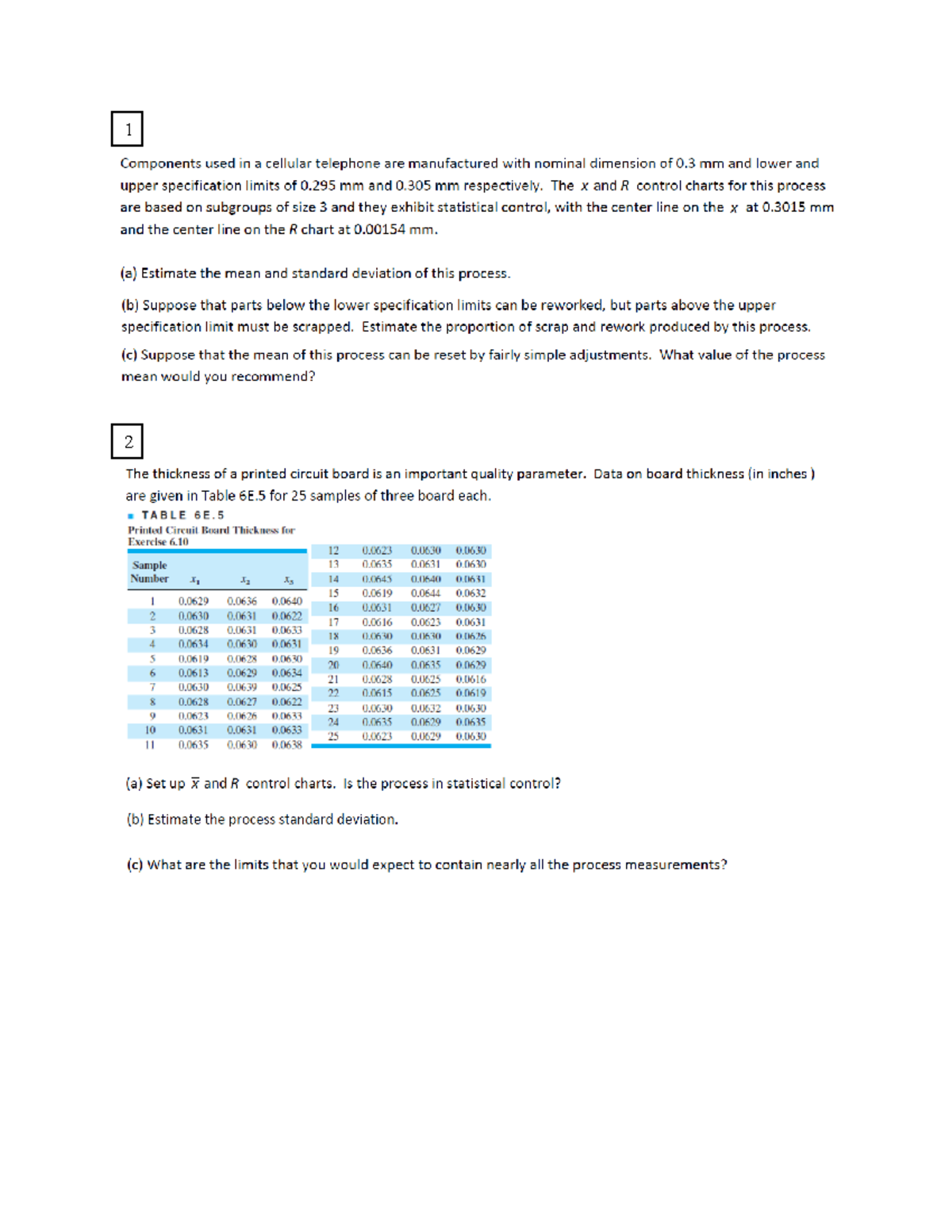 HW 2 Control charts for variables - HPAM-GP.2825 - 1 2 3 4 - Studocu