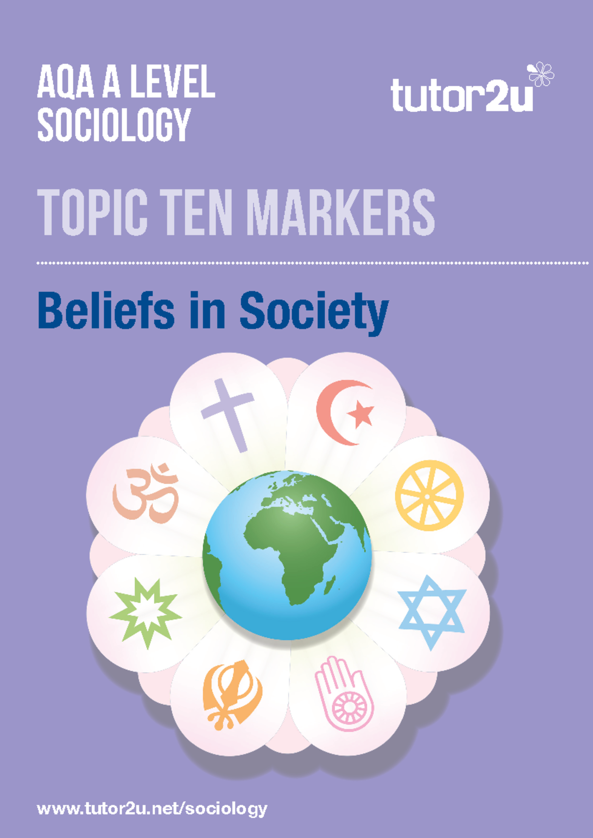 01 AQA Sociology Topic Ten Markers Beliefs in Society Digital Download ...
