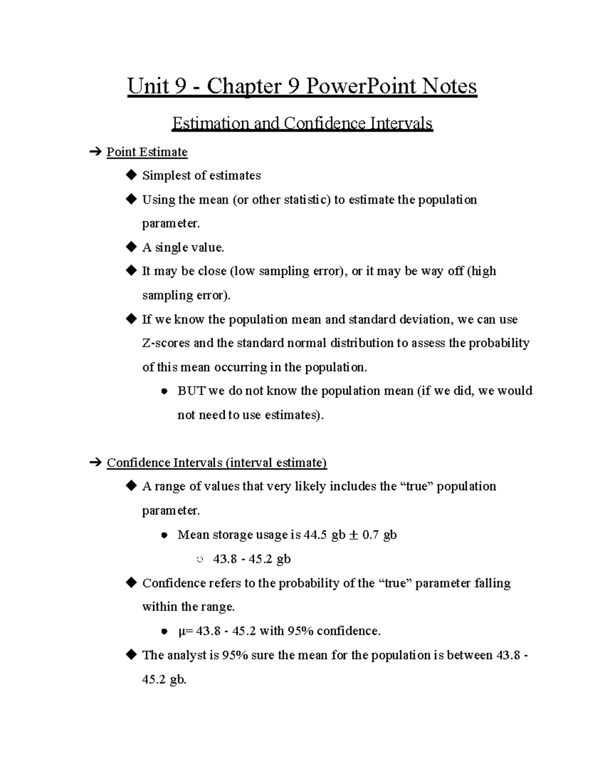 Unit 9 - Chapter 9 Power Point Notes - Unit 9 - Chapter 9 PowerPoint ...