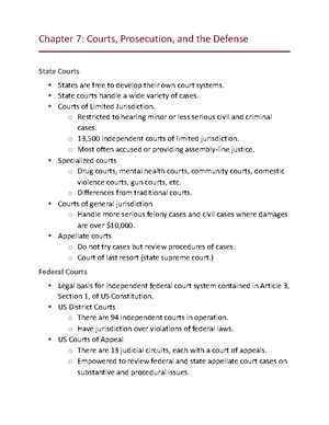 Chapter 10 cj notes - Chapter 10: Community Sentences: Probation ...