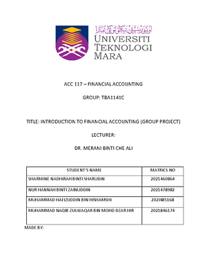 Topic 1 - SOCI SOFP samples - SAMPLE OF STATEMENT OF COMPREHENSIVE ...