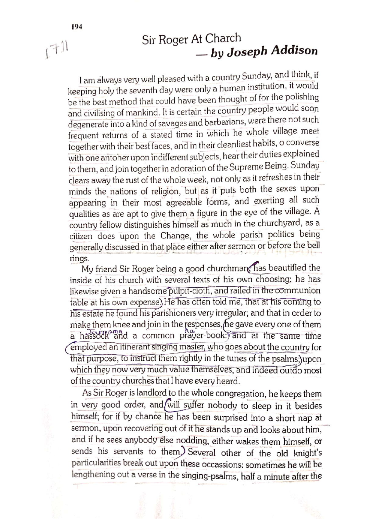 Sir Roger at church Book - Corporate law - Studocu