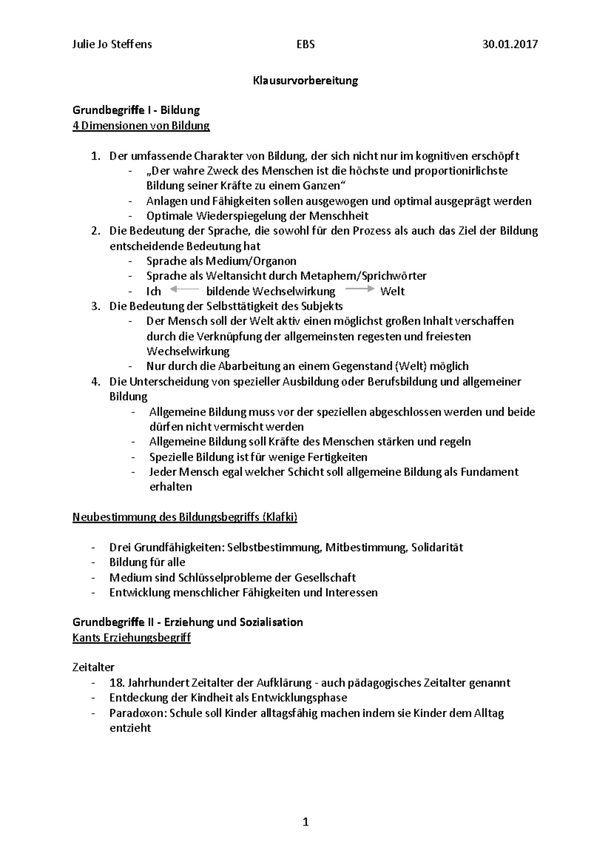 Zusammenfassung Vorlesung EBS - Warning: TT: undefined function: 32 Warning: TT: undefined ...