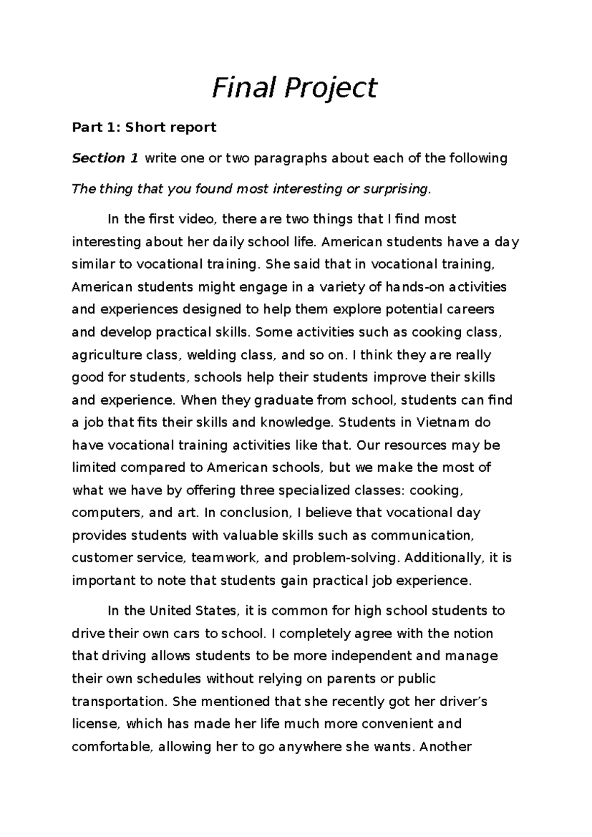 Btvnpart 1 - rfgnsr - Final Project Part 1: Short report Section 1 ...