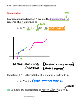 Math 140B Lecture 21 The Chain Rule - The Chain Rule for Differentiation Def: The composition of ...