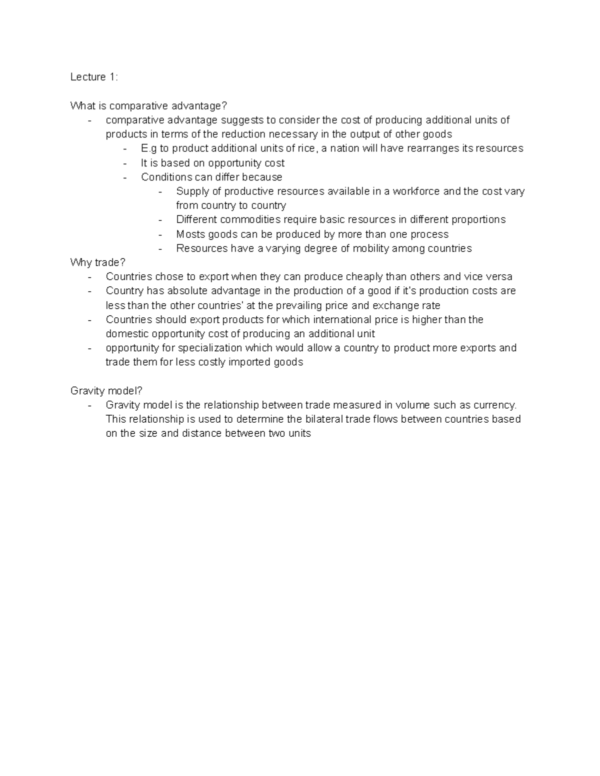 GMS 601 Lecture 1 Lecture 1 What Is Comparative Advantage gms-601-lecture-1-lecture-1-what-is-comparative-advantage