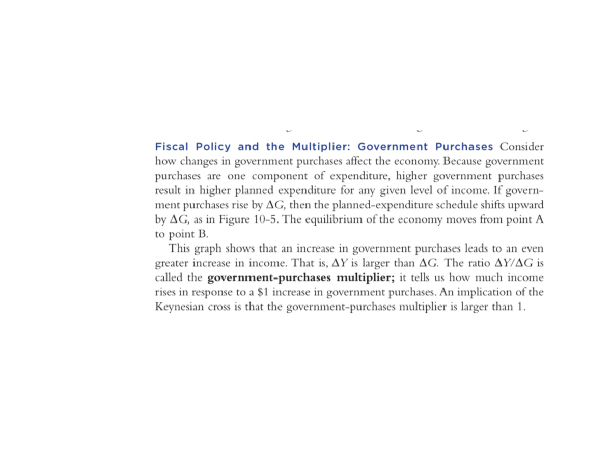 Government purchases - MACRO ECONOMICS - Studocu