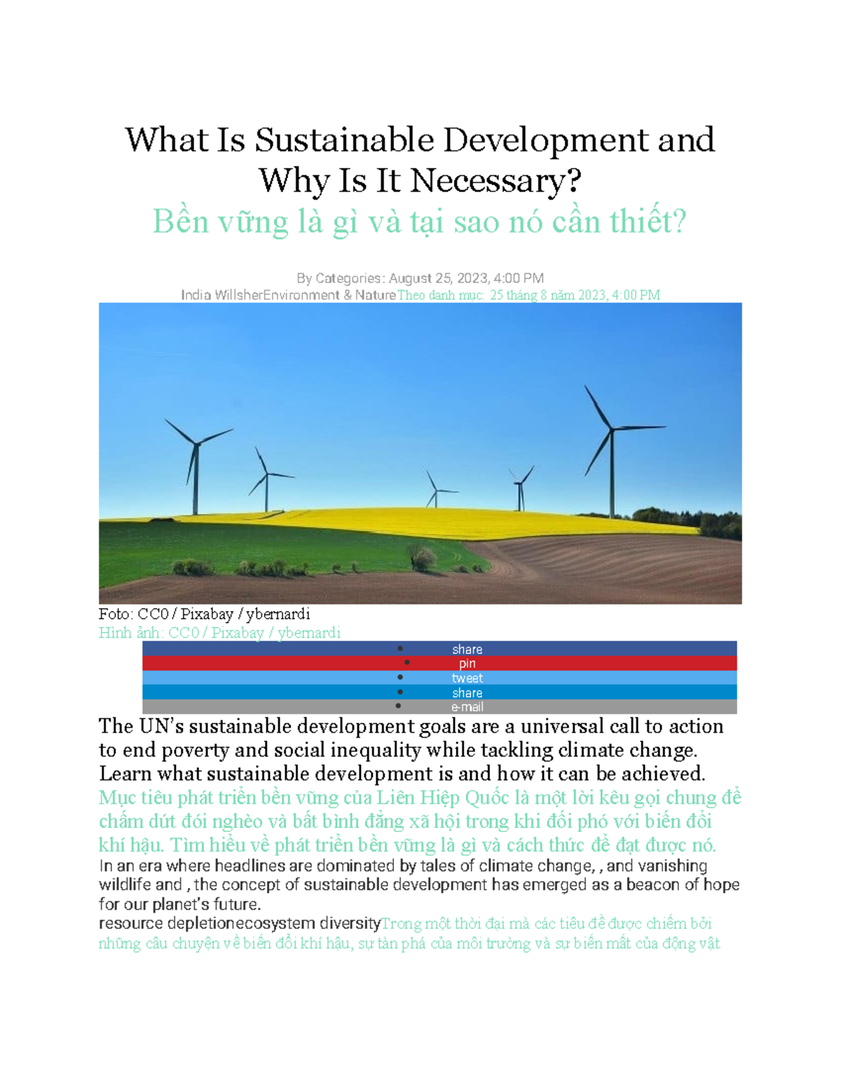 What Is Sustainable Development and Why Is It Necessary - What Is ...