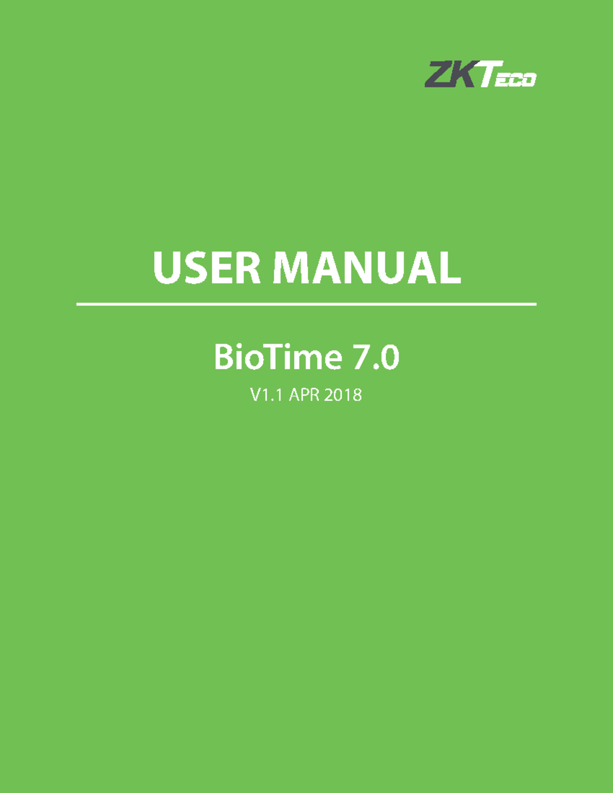 Biotime-7 - 64&3 ."/6"- BioTime 7. V1 APR 2018 CONTENTS ZKTeco Europe GLOSSARY CHAPTER - Studocu