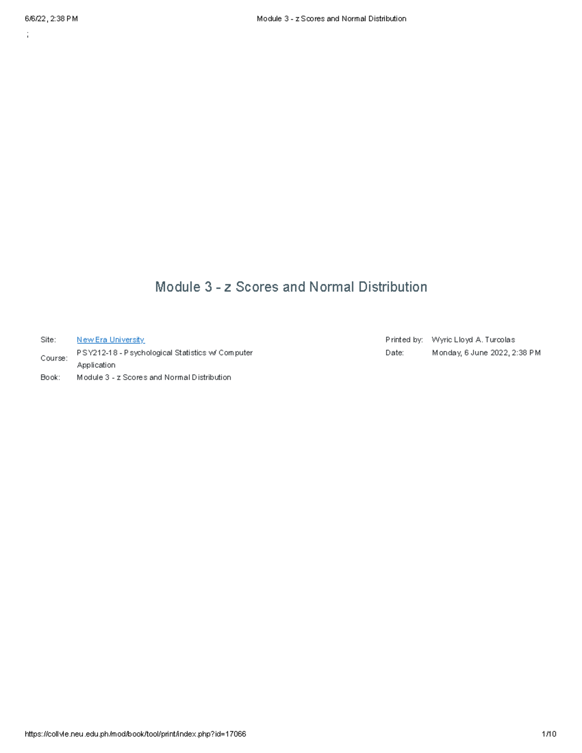 Module 3 - z Scores and Normal Distribution - ; Module 3 - z Scores and ...