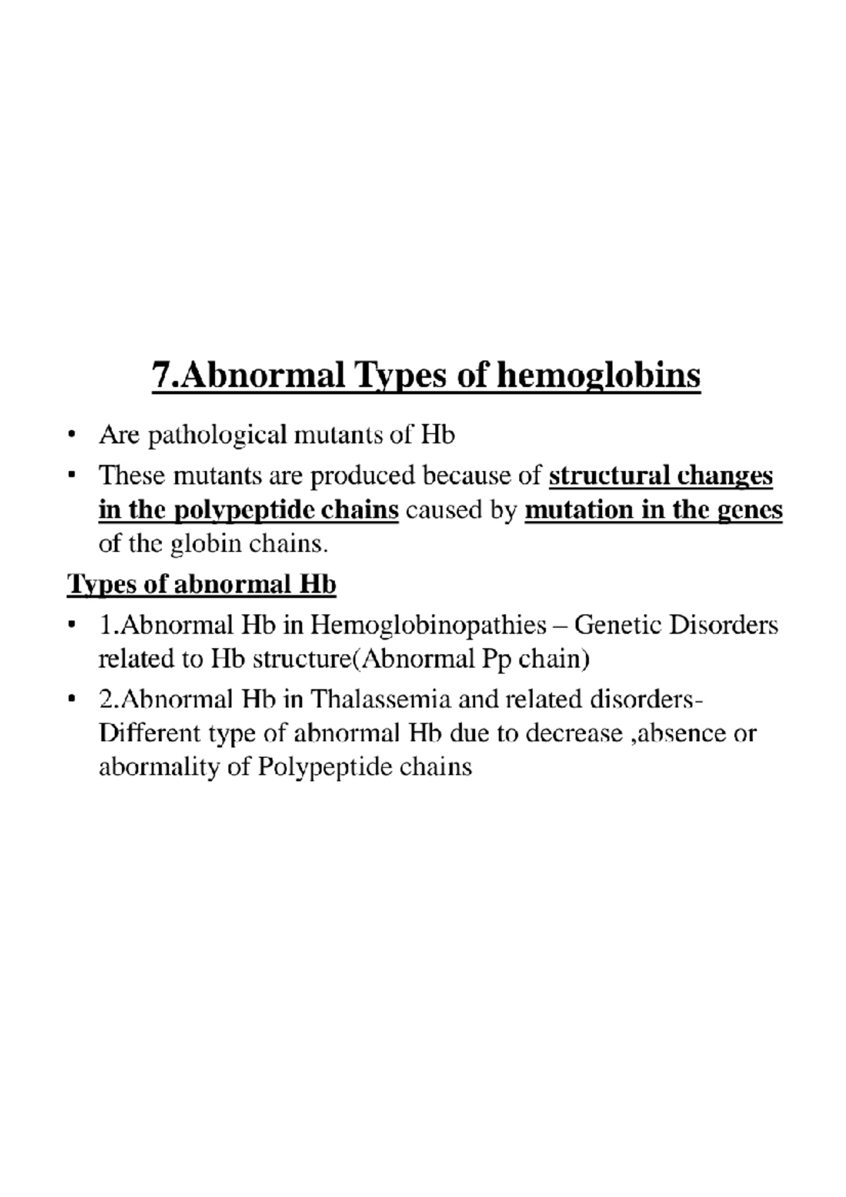Abnormal types of Haemoglobin - Bachelor of Ayurveda medicine and ...