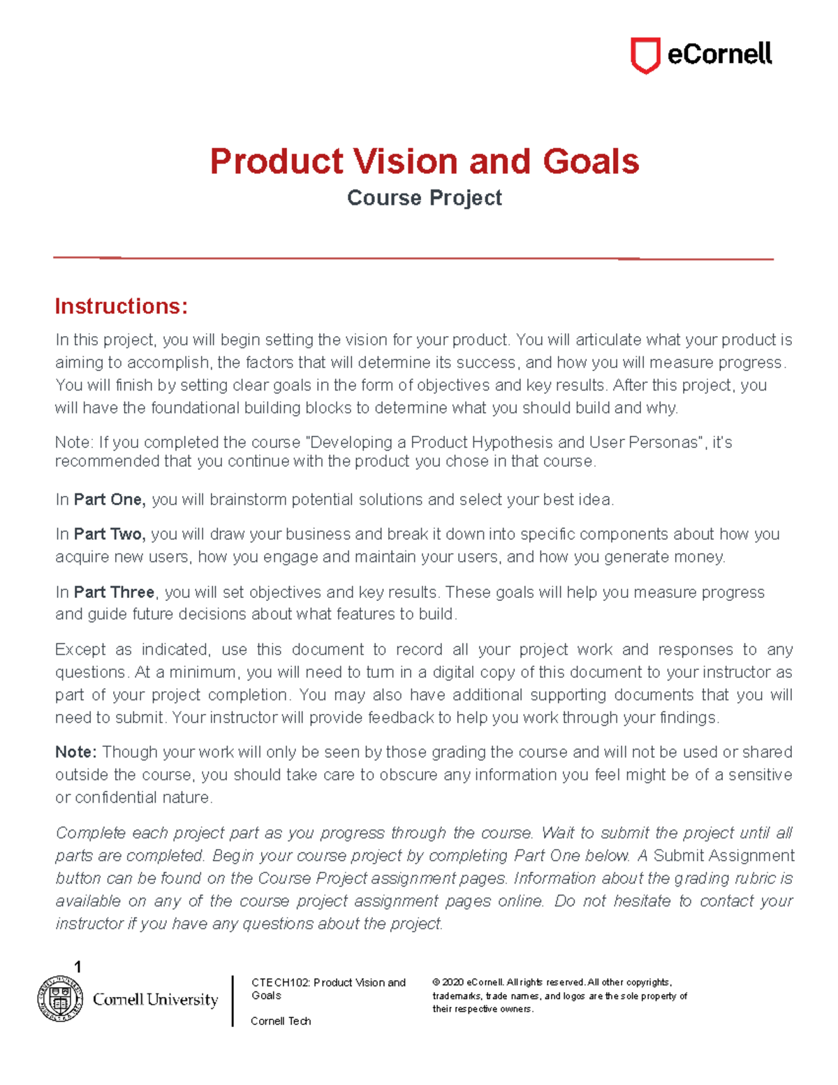 Product Vision and Goals - Product Vision and Goals Course Project ...