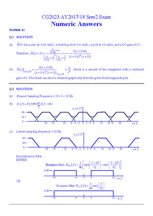 CG2023 Topic 1 Signals and Classification of Signals - ####### 1. Signals and Classification of ...