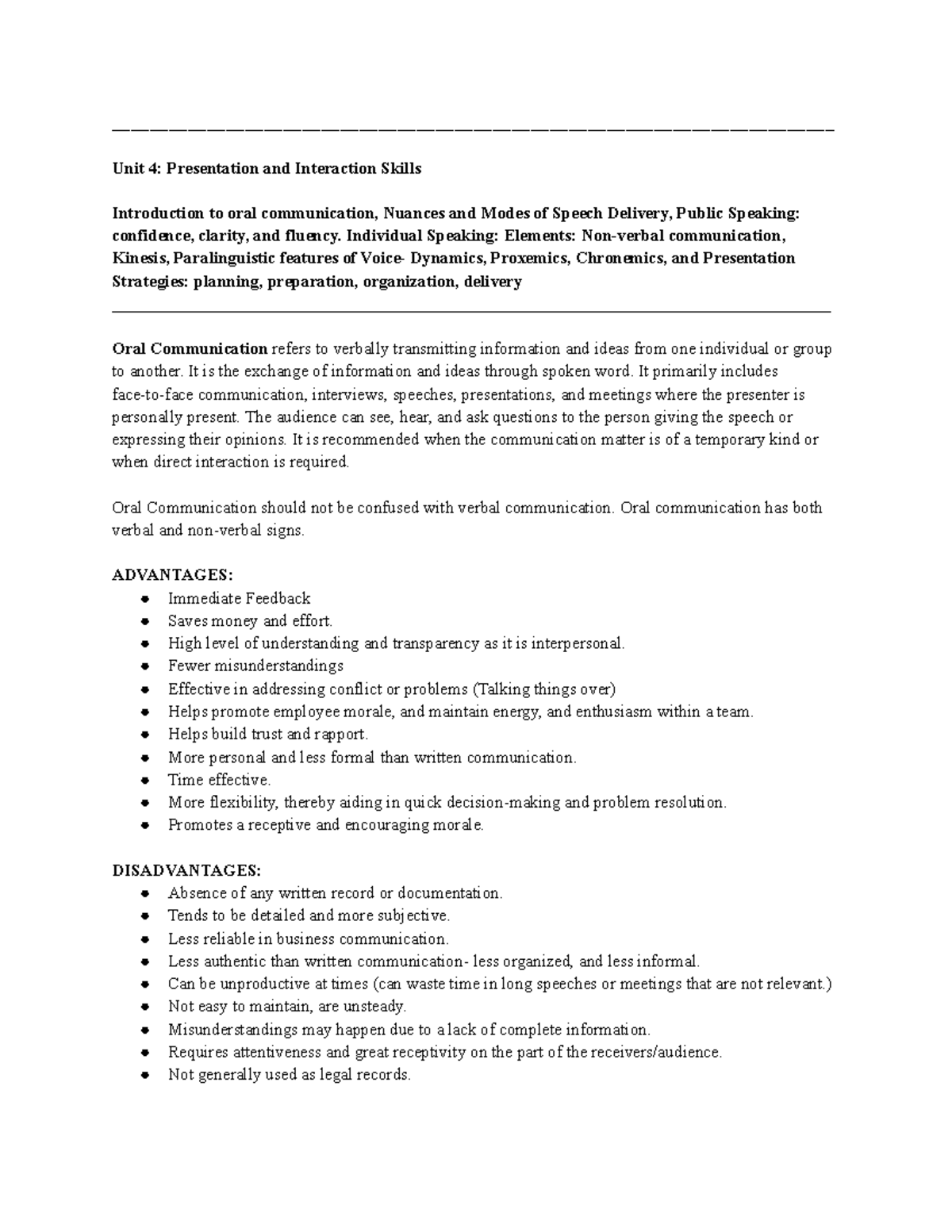 Soft Skills- Unit 4 (notes) - - Studocu