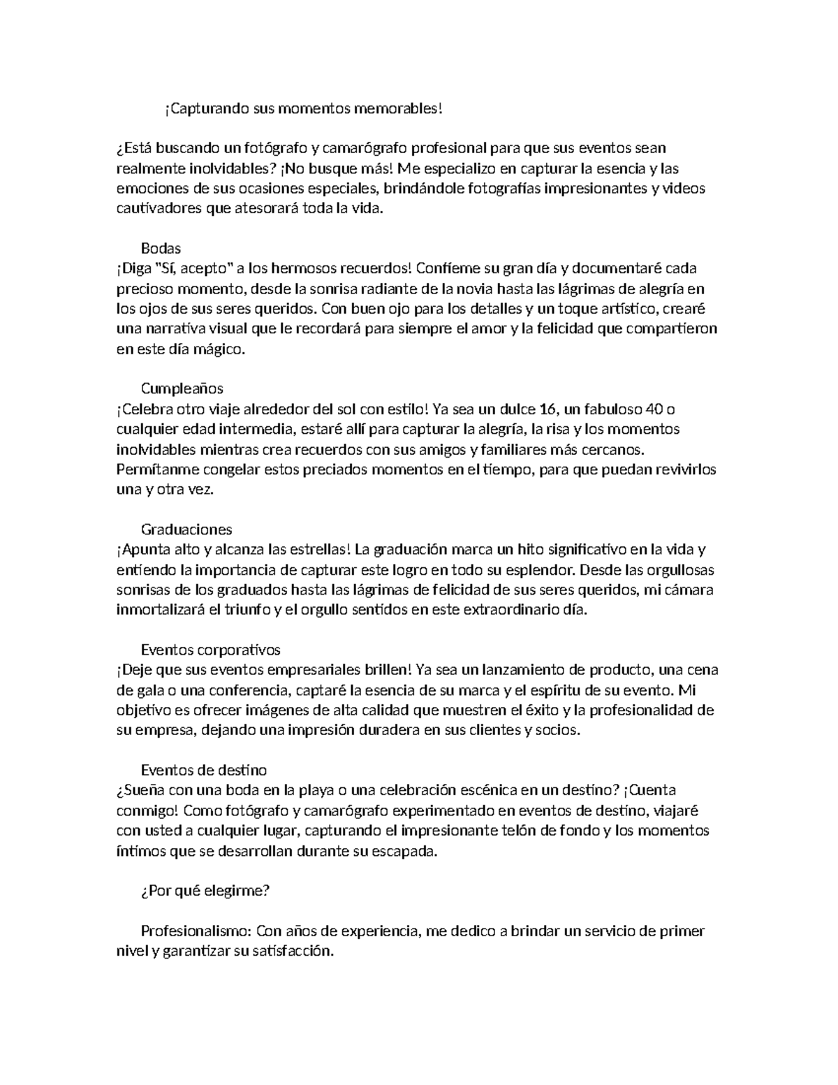 Fotografo Spitch - fotógrafo switch - 📸 🎥 ¡Capturando sus momentos ...