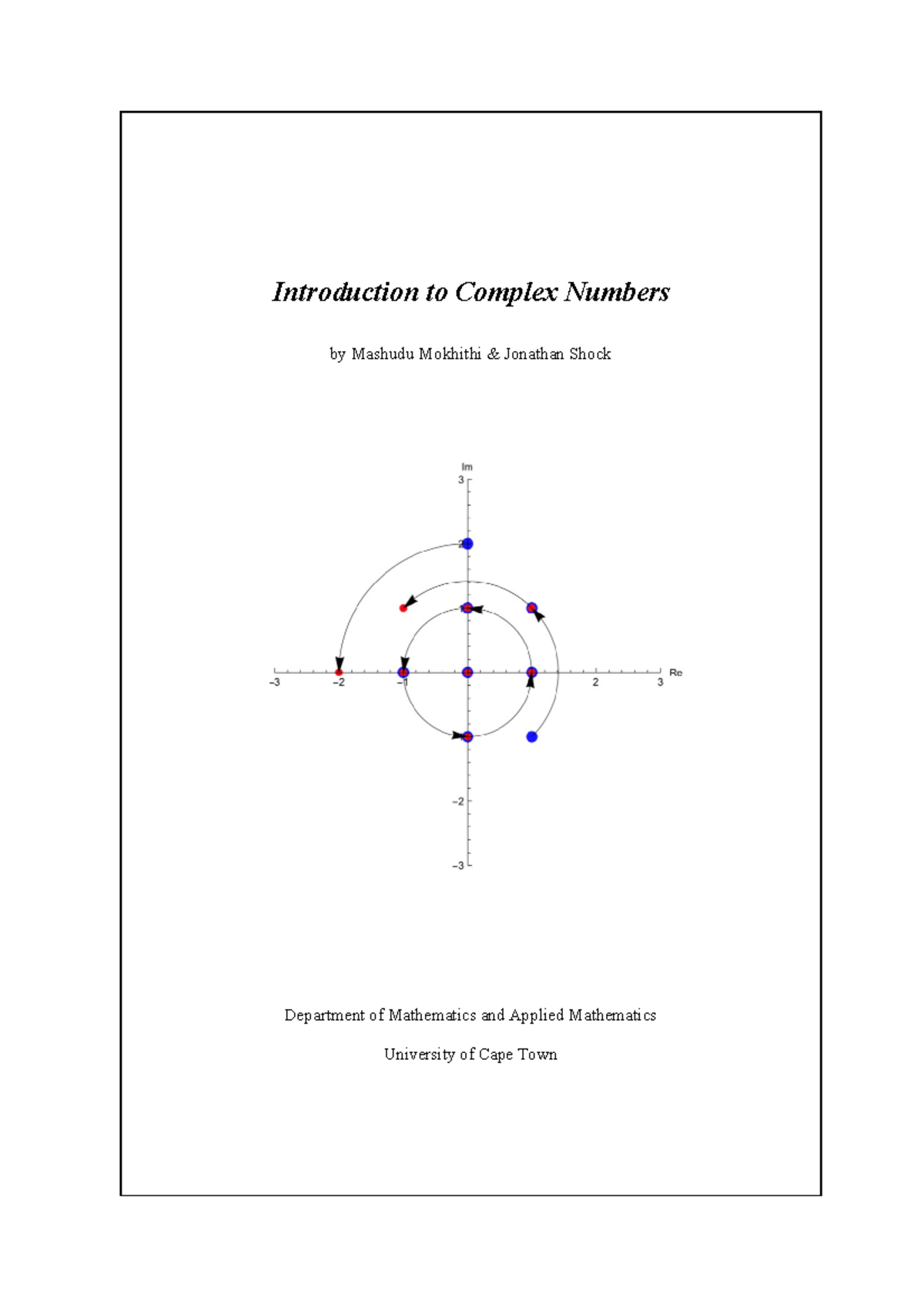 Complex Numbers V1 - Introduction To Complex Numbers By Mashudu 