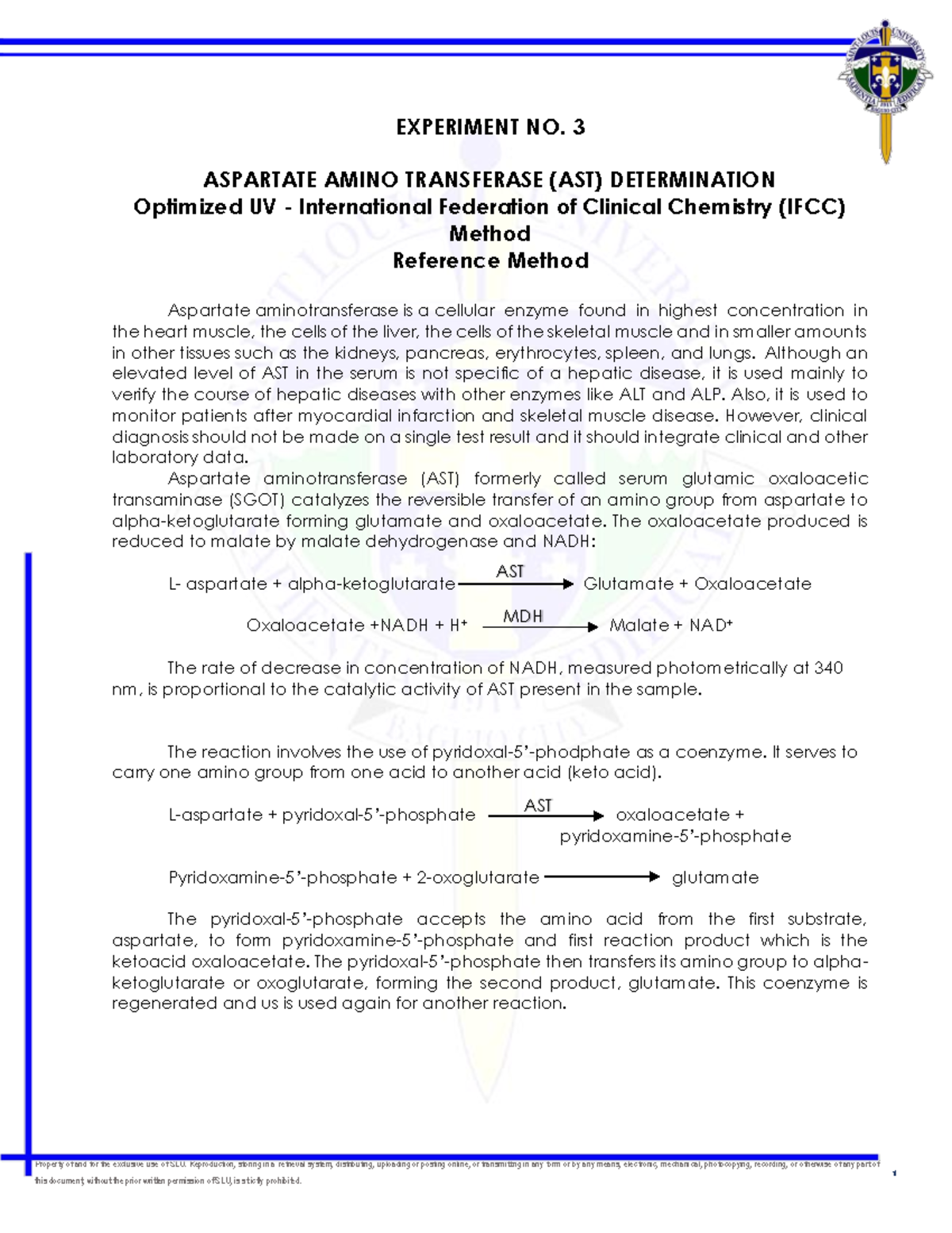 Module LAB-EXP3-AST - Property of and for the exclusive use of SLU ...