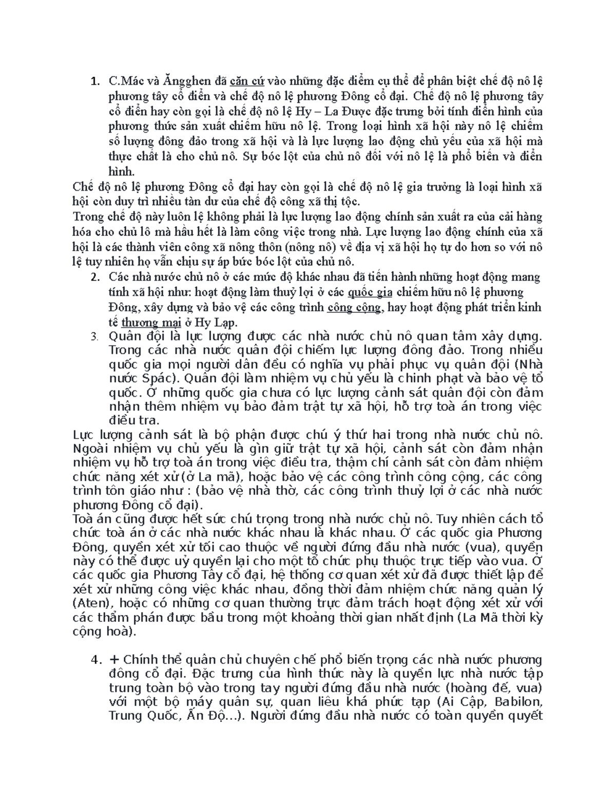 TT - njhv - 1. Các và Ăngghen đã căn cứ vào những đặc điểm cụ thể để ...