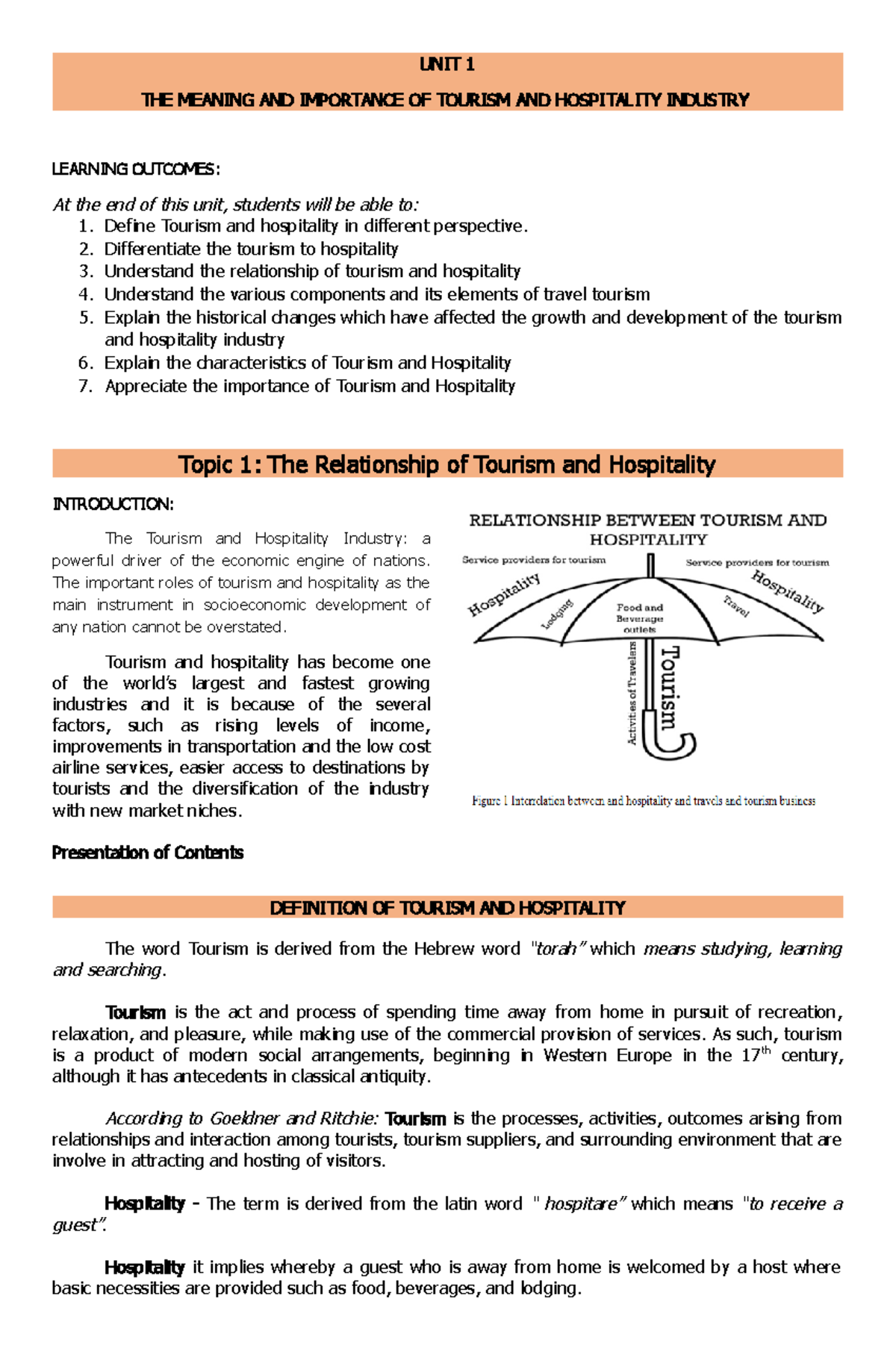 Micro 1st Module - Lecture Notes - UNIT 1 THE MEANING AND IMPORTANCE OF ...