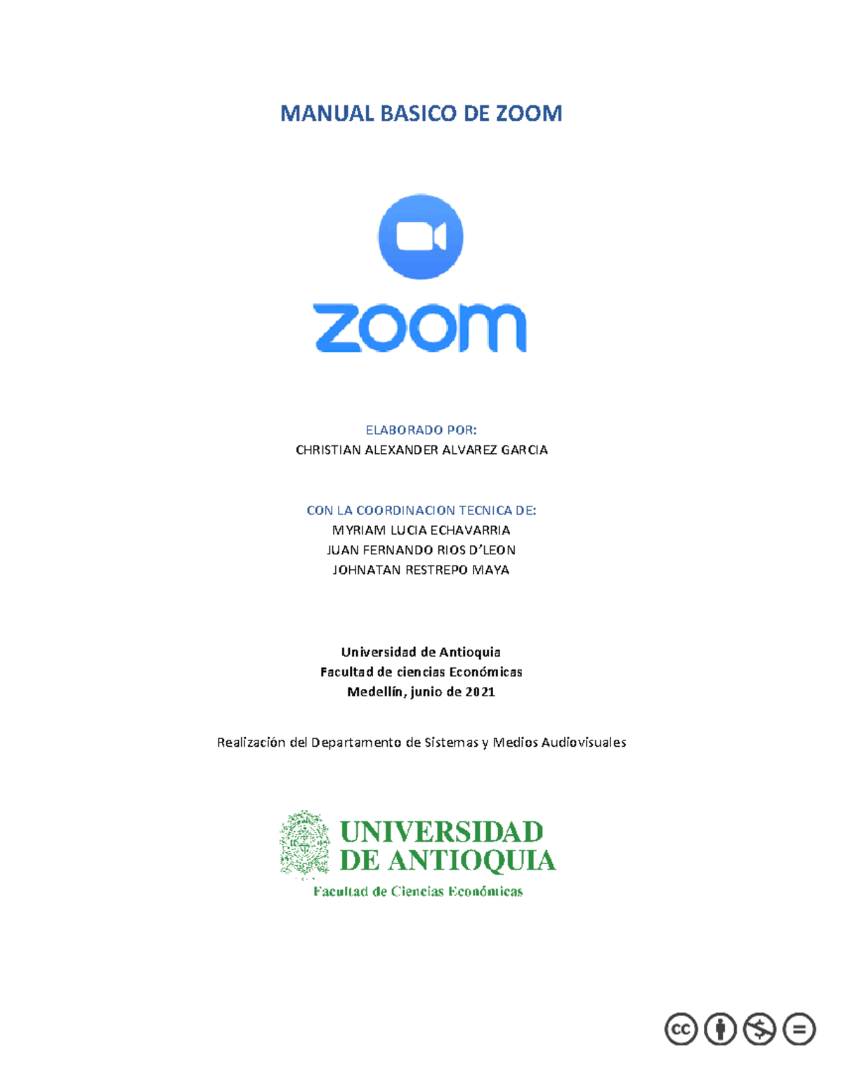 Guia+zoom-actualizada - MANUAL BASICO DE ZOOM ELABORADO POR: CHRISTIAN ALEXANDER ALVAREZ GARCIA ...