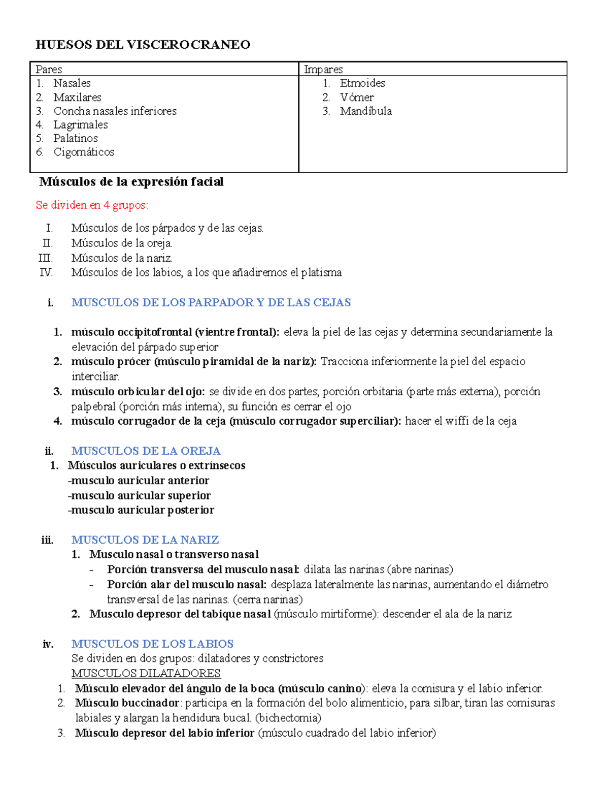 Apuntes de anatomia de cabeza y cuello 2da unidad - HUESOS DEL ...