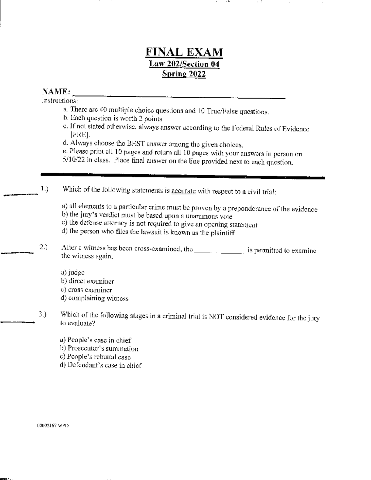 220502 Law202final Exam Law 202 Studocu