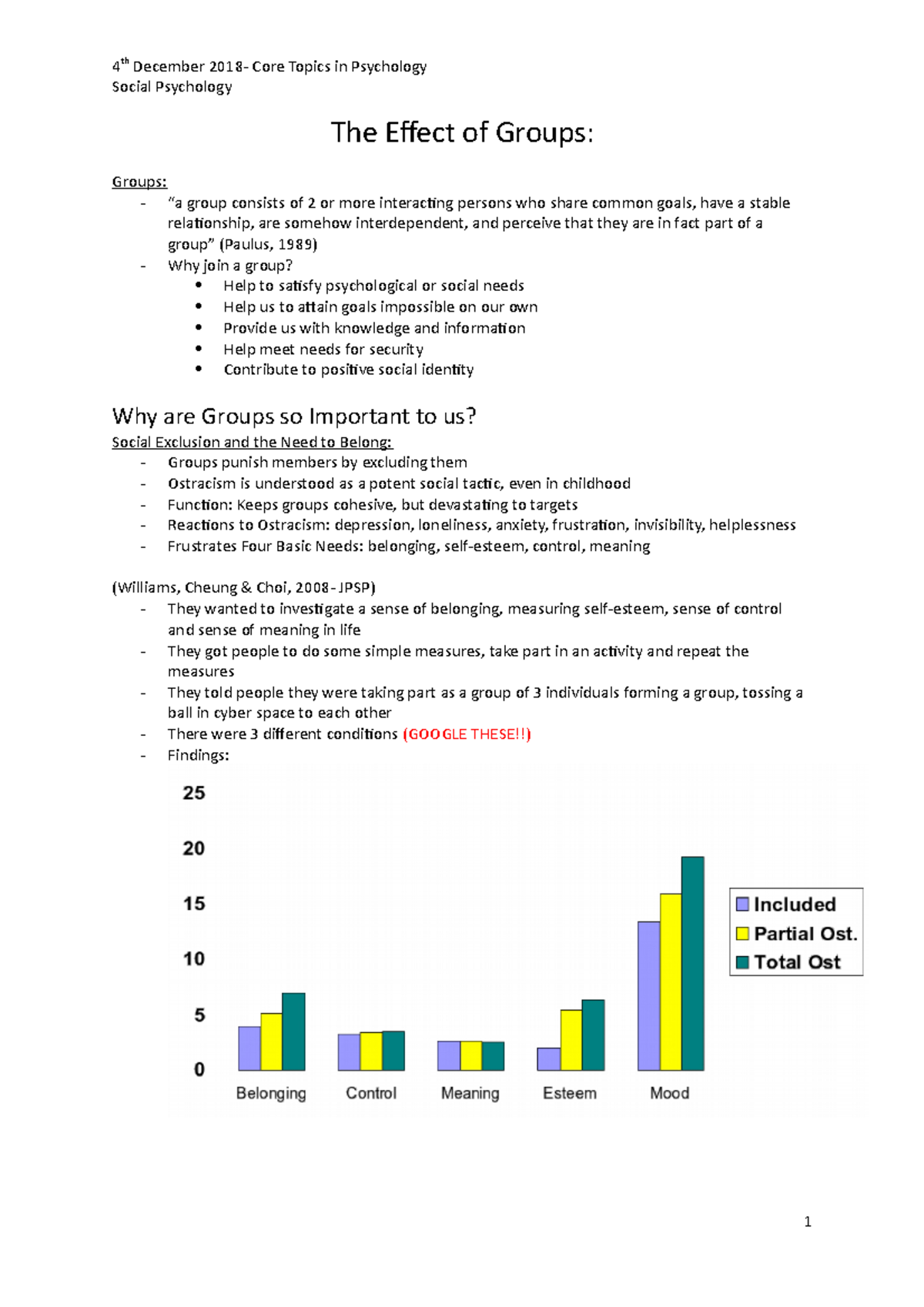 The Effect of Groups - Social Psychology The Effect of Groups: Groups ...
