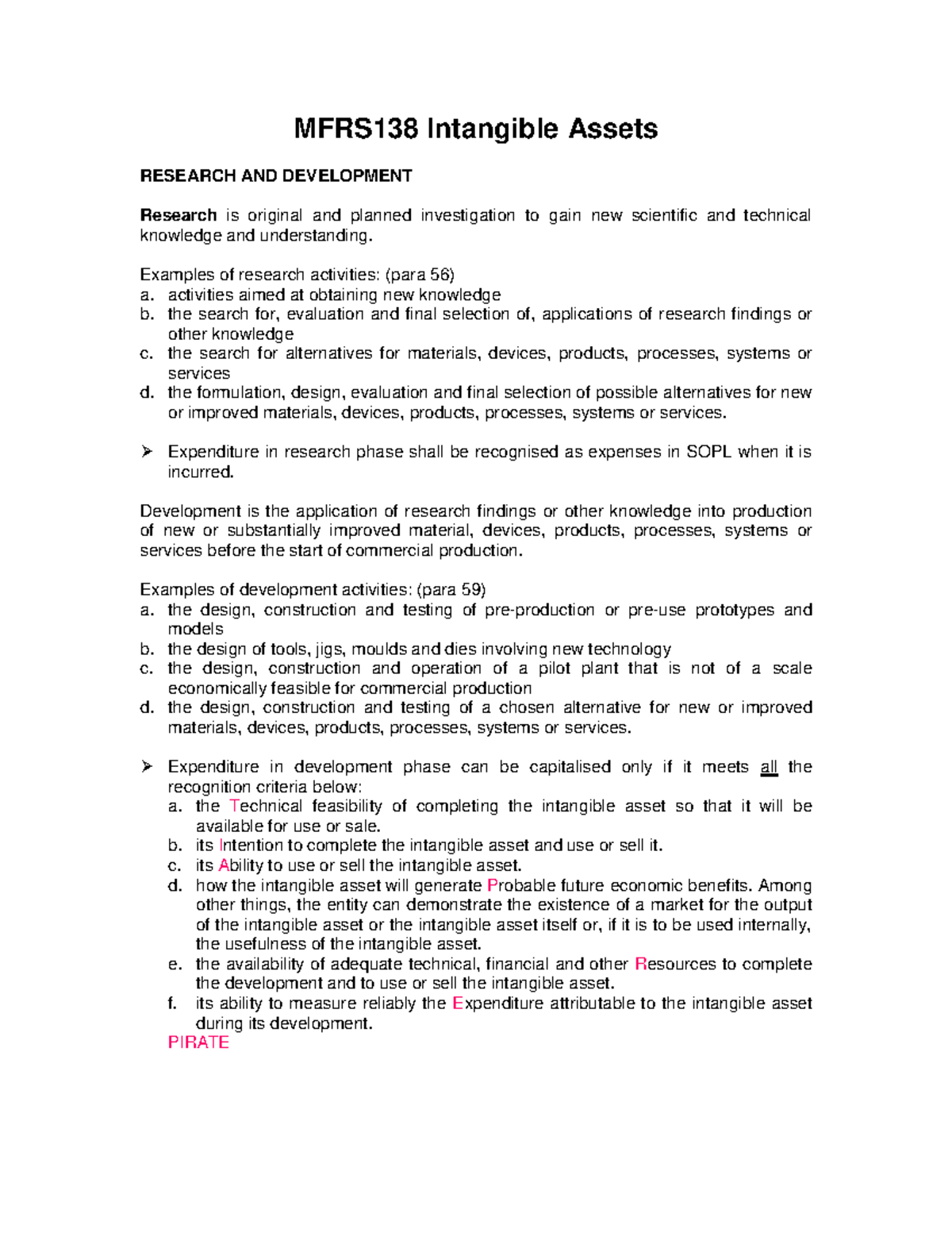MFRS 138 IA Notes PART 2 MFRS138 Intangible Assets RESEARCH AND mfrs-138-ia-notes-part-2-mfrs138-intangible-assets-research-and